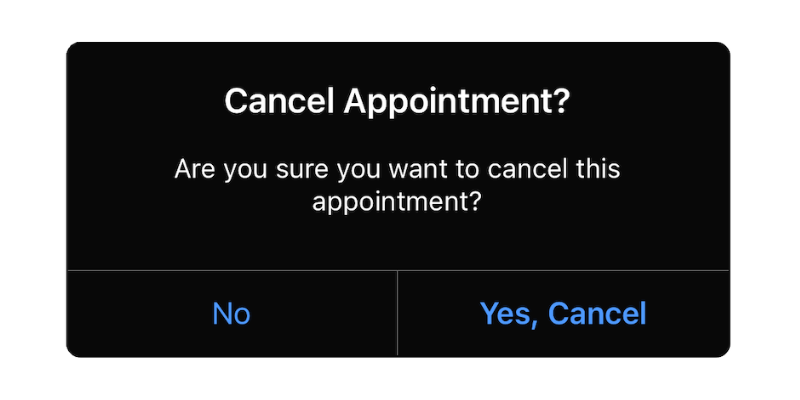 Cancel an Appointment - Adjuster Pilot